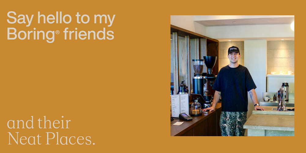 Say Hello to Our Boring® Friends and their Neat Places, Dan from Grey